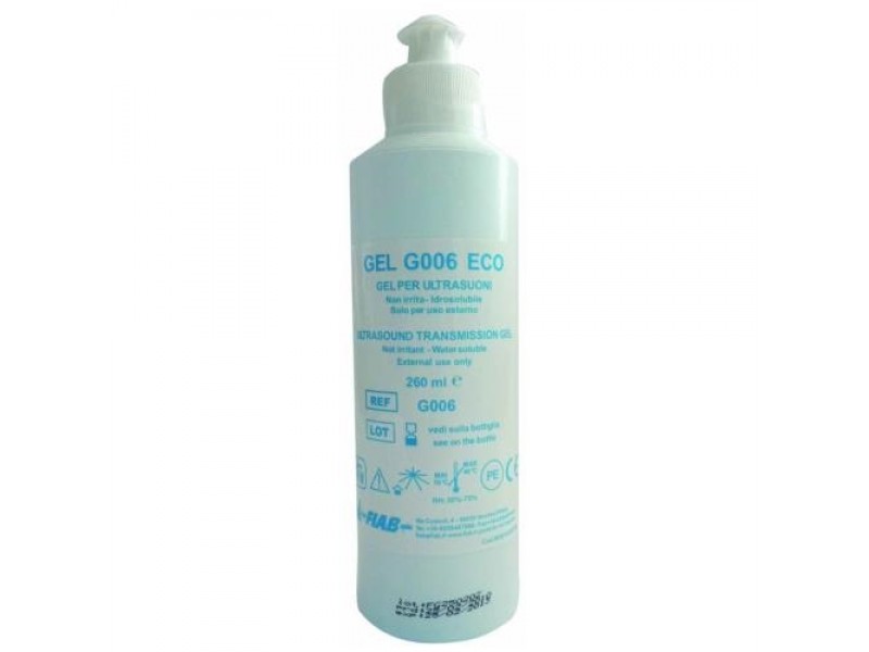 Gel para ultrassons azul 1 garrafa de 260 ml
